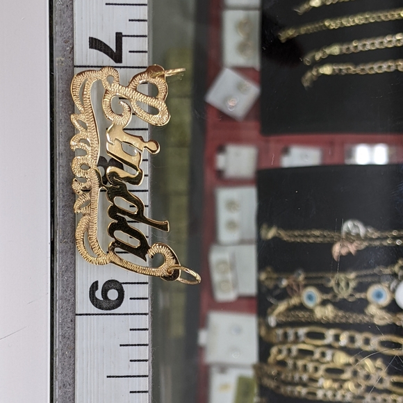 Unbrand | Jewelry | Kt Real Gold Custom Name Plate | Poshmark